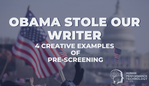 Obama Stole Our Writer - 4 Creative Examples of Pre-Screening